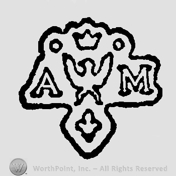 Mark with The letters "AM", a crown, an eagle and | #144936