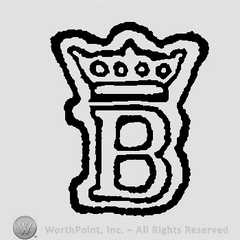 Mark with Uppercase letter B with crown above | #144958