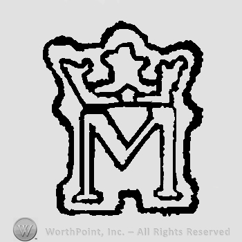 Mark with Crown above letter M | #145176