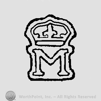 Mark with Crown above letter M | #145179