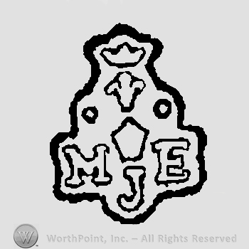 Mark with The letters "MJE", a crown, a geometric | #145186
