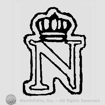 Mark with Crown above letter N | #145202