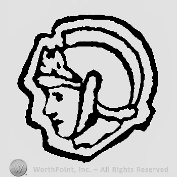 Mark with Half face of roman soldier facing left | #145413