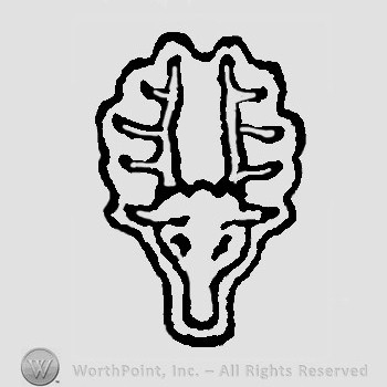 Mark with Deer head facing forward | #145472