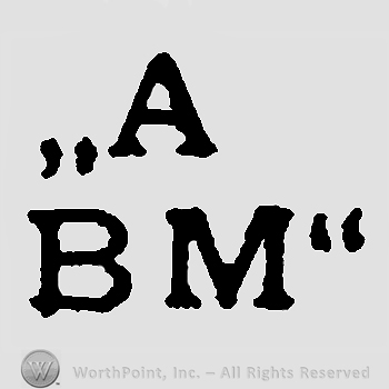 Mark with Initials on two rows, between Quotation | #146038