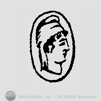 Mark with Circle with a man head faceing right. | #147361