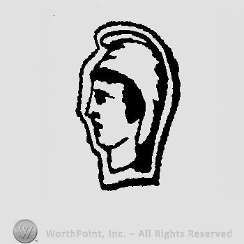 Mark with Circle with a man head faceing left. | #147362