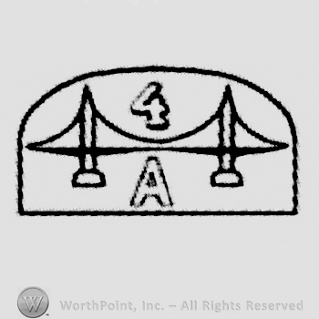 Mark with Bridge and A4 written. | #147522