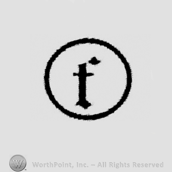 Mark with Circle enclosing stylish letter f. | #147668