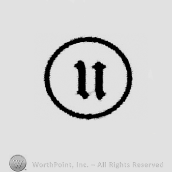 Mark with Circle enclosing stylish letter u. | #147682