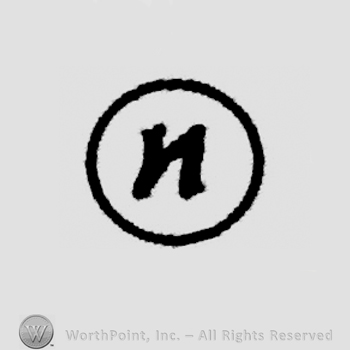 Mark with Circle enclosing stylish letter n. | #147775