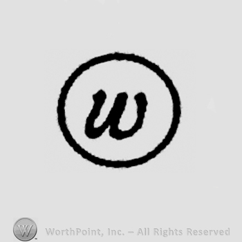 Mark with Circle enclosing stylish letter w. | #147783