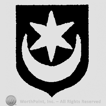 Mark with Shield with a crescent and a star. | #147825