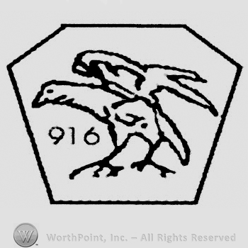 Mark with Hexagon with an eagle and 916 written | #147862