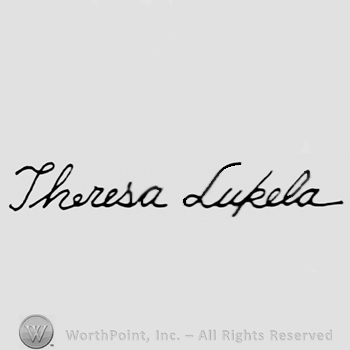 Mark with The text "Theresa Lukela". | #149050