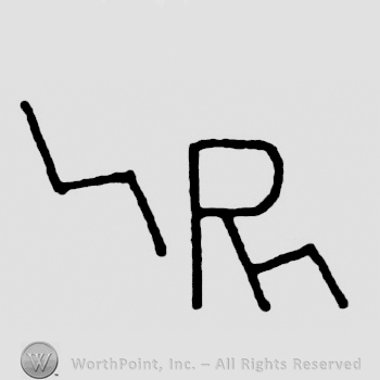 Mark with The letters "R" and two curved lines. | #149065