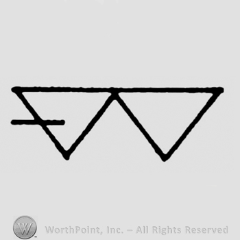 Mark with Two triangles and a horizontal line. | #149125