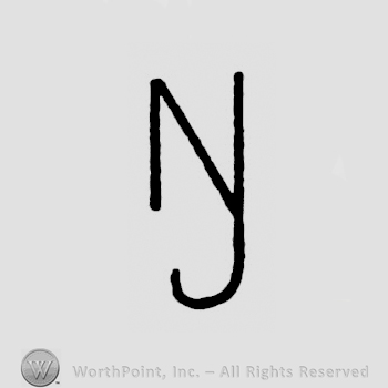 Mark with Monogram of letters "NJ". | #149126