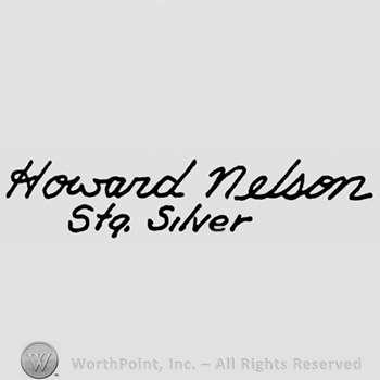 Mark with The text "Howard Nelson Stg. Silver". | #149129
