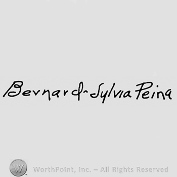 Mark with The text "Bernard Sylvia Peina". | #149196