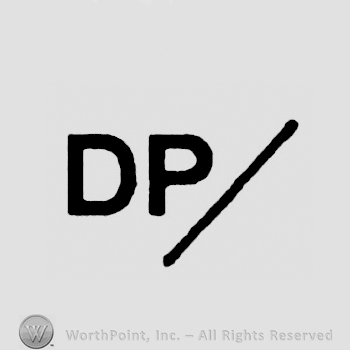 Mark with The letters "DP" and a line. | #149231