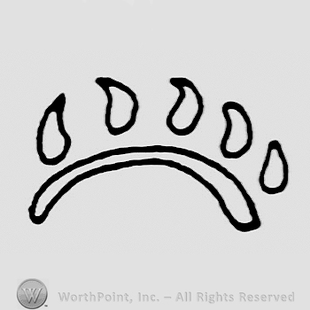 Mark with Bear claws symbol. | #149248