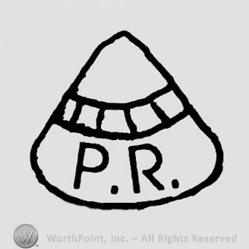 Mark with The letters "P.R." inside a shell. | #149300