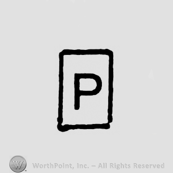 Mark with The letter "P" inside a rectangle. | #149416