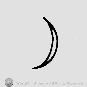 Mark with A crescent moon. | #149511