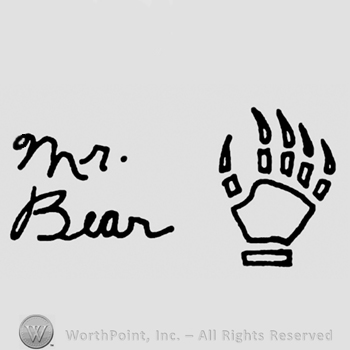 Mark with The text "Mr. Bear" and a hand bear. | #149656