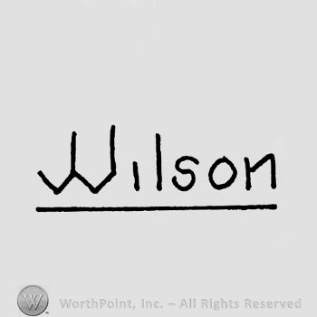 Mark with The text "Wilson" and a line. | #149689