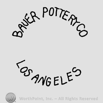 Mark with The text Bauer Pottery Co. written in | #151451