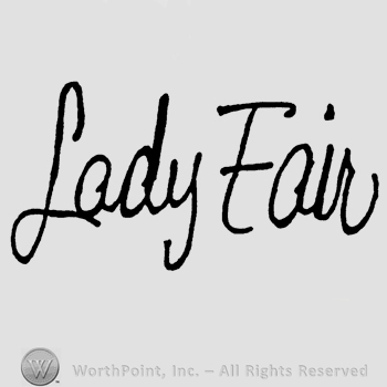 Mark with The text Lady Fair handwritten. | #151687