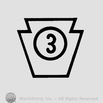 Mark with A pot, a circle and the number "3". | #151717