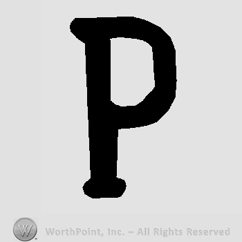 Mark with Uppercase letter P. | #151725