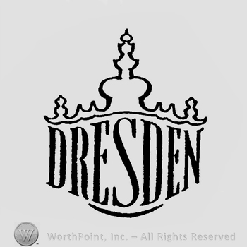 Mark with A crown that includes the word Dresden | #155994
