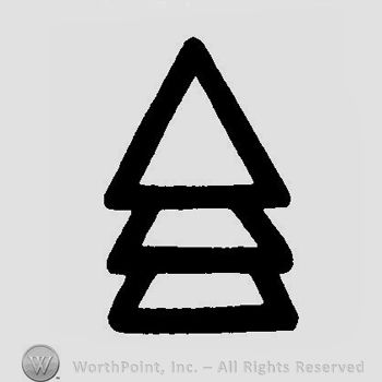 Mark with Three overlapped triangles. | #156406