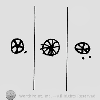 Mark with A circle split into sections, | #156499