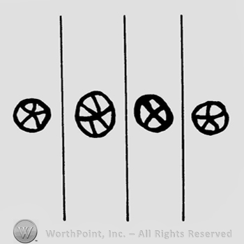 Mark with A circle split into sections, | #156505