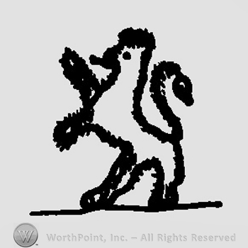 Mark with The outline of a pranced lion facing | #156698