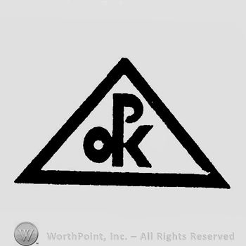 Mark with Conjoined letters OPK inside a | #156825