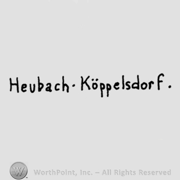 Mark with The text Heubach Koppelsdorf | #156861