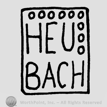 Mark with A square and the text "HEUBACH". | #156955