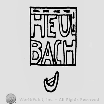 Mark with The word "Heubach" and a square. | #156958