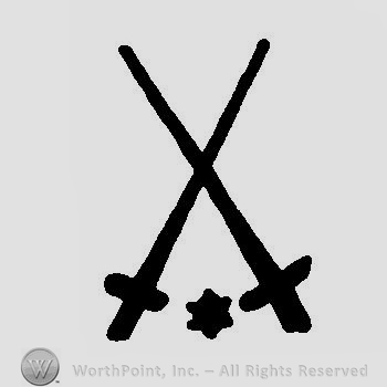 Mark with Two crossed swords and a star. | #157229