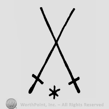 Mark with Two crossed swords with a star in | #157230