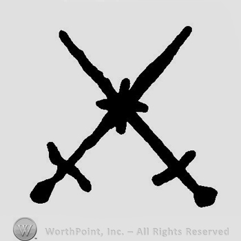 Mark with Two crossed swords and a star. | #157241