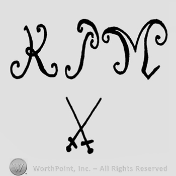 Mark with Two crossed swords and the letters "K P | #157287