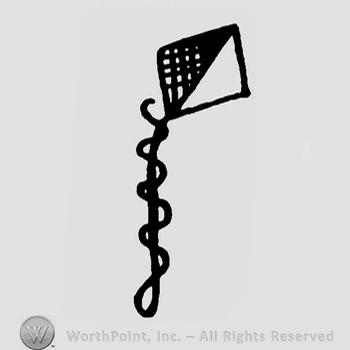 Mark with A kite with a caduceus made from the | #157317