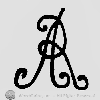 Mark with Letters AR handwritten and entwined. | #157359